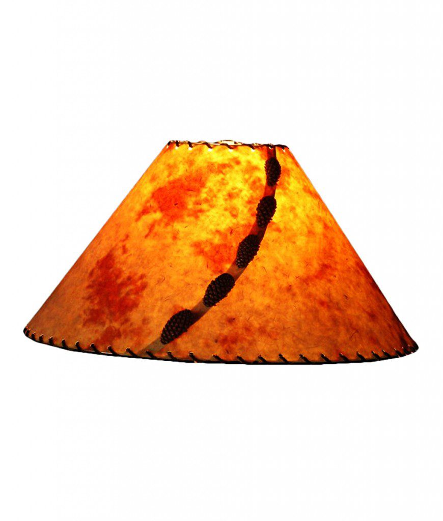 Forest Green Fern Lamp Shade - Rustic Artistry