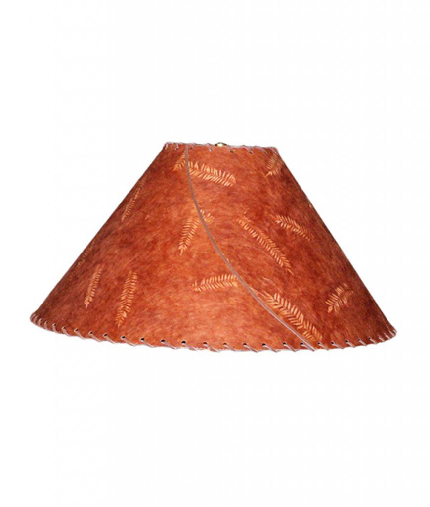 Rust Fern Lamp Shade - Rustic Artistry