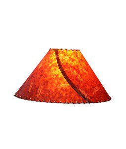 Blue and Rust Lamp Shade - Rustic Artistry