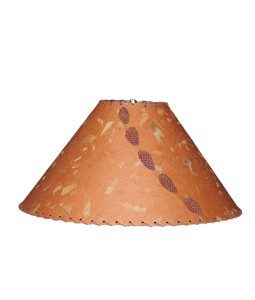 Blue and Rust Lamp Shade - Rustic Artistry