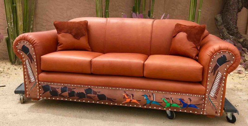 Buffalo Run Leather Chair - Western / Southwestern Furniture