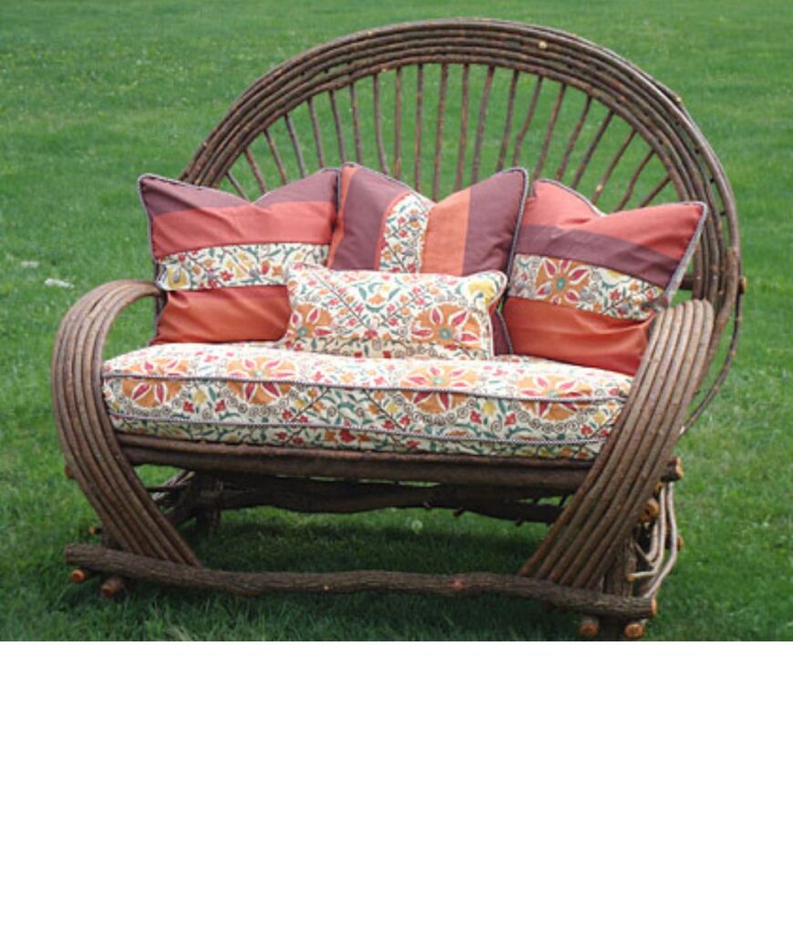 Willow Porch Swing - Rustic Artistry
