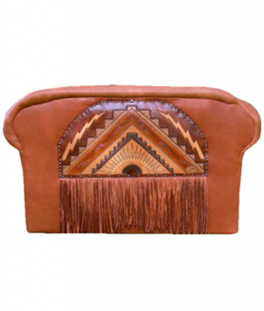 Western / Southwest Seating with Large Tooled Design on Back