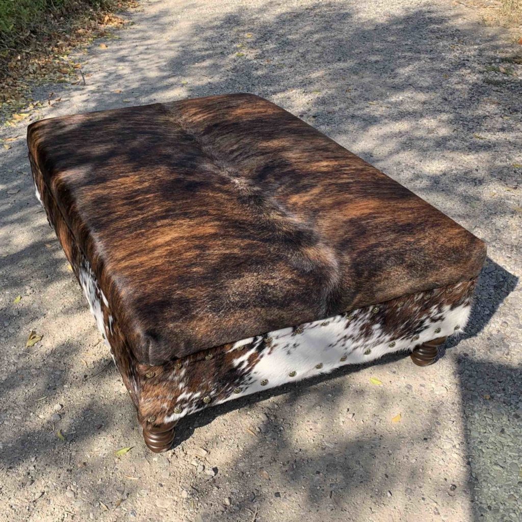 Cowhide Ottomans - Made to Order in Any Size You Need