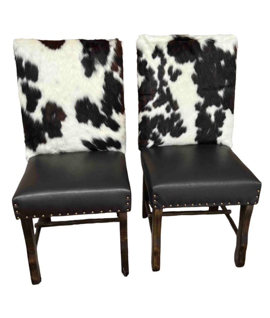 Western Cowhide and Leather Dining Chairs, Bar Stools, Counter Stools